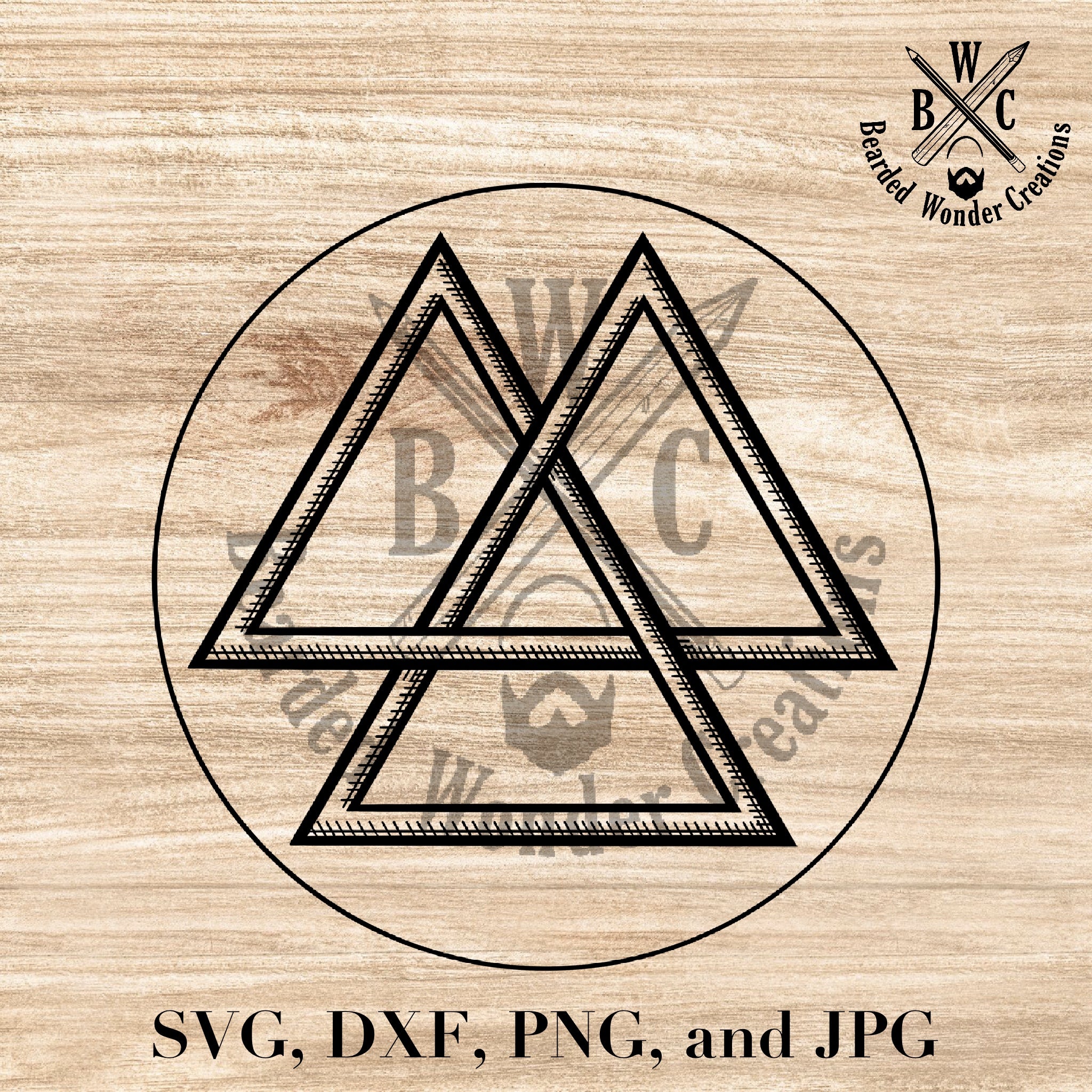 Valknut Digital File SVG, DXF, PNG, JPG – Earth Fairy Holistics